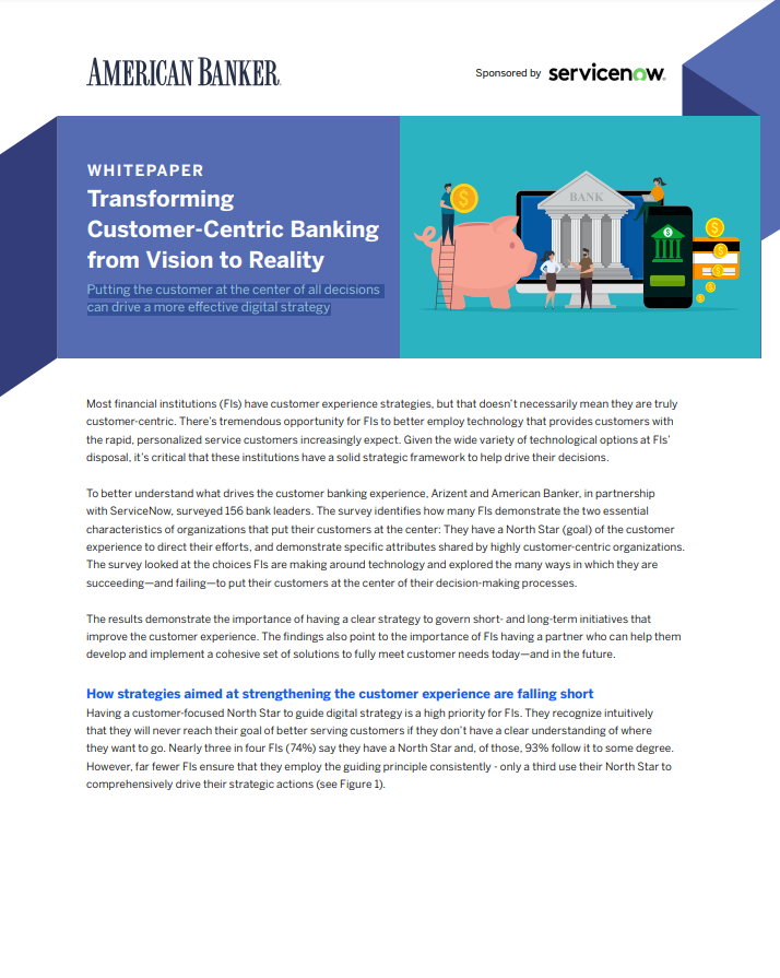 [Whitepaper] Transforming customer-centric banking from vision to reality